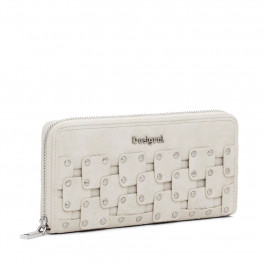 Large studded leather effect purse - Sabina