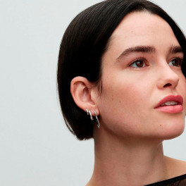Open Hoop Earrings Organic V Shape 293290C00 - Pandora - Trenfit