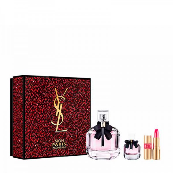 CONJUNTO PERFUME FEMININO YVES SAINT LAURENT MON PARIS SET
