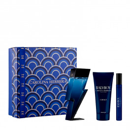 PERFUME SET FOR MEN CAROLINA HERRERA BAD BOY COBALT GIFT SET