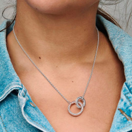 Pandora entwined circles necklace store