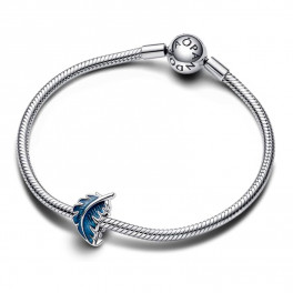 Blue Curved Feather Charm 792576C01 - Sabina