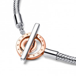Bracciale Pandora Moments Catena a serpente con chiusura a T 582309C00 ...