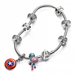 Charm Capitán América de Los Vengadores de Marvel 793129C01 - Pandora ...
