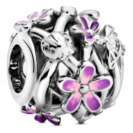 Purple Daisy Filigree Charm 798772C02 - Sabina