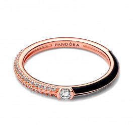 Anillo Dual Negro y Pavé de Pandora ME 182528C01 - Pandora - Sabina