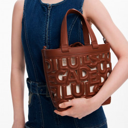 BOLSOS, NECESERES Y MALETAS PARA MUJER DESIGUAL BOLSO LETRAS TROQUELADO ...